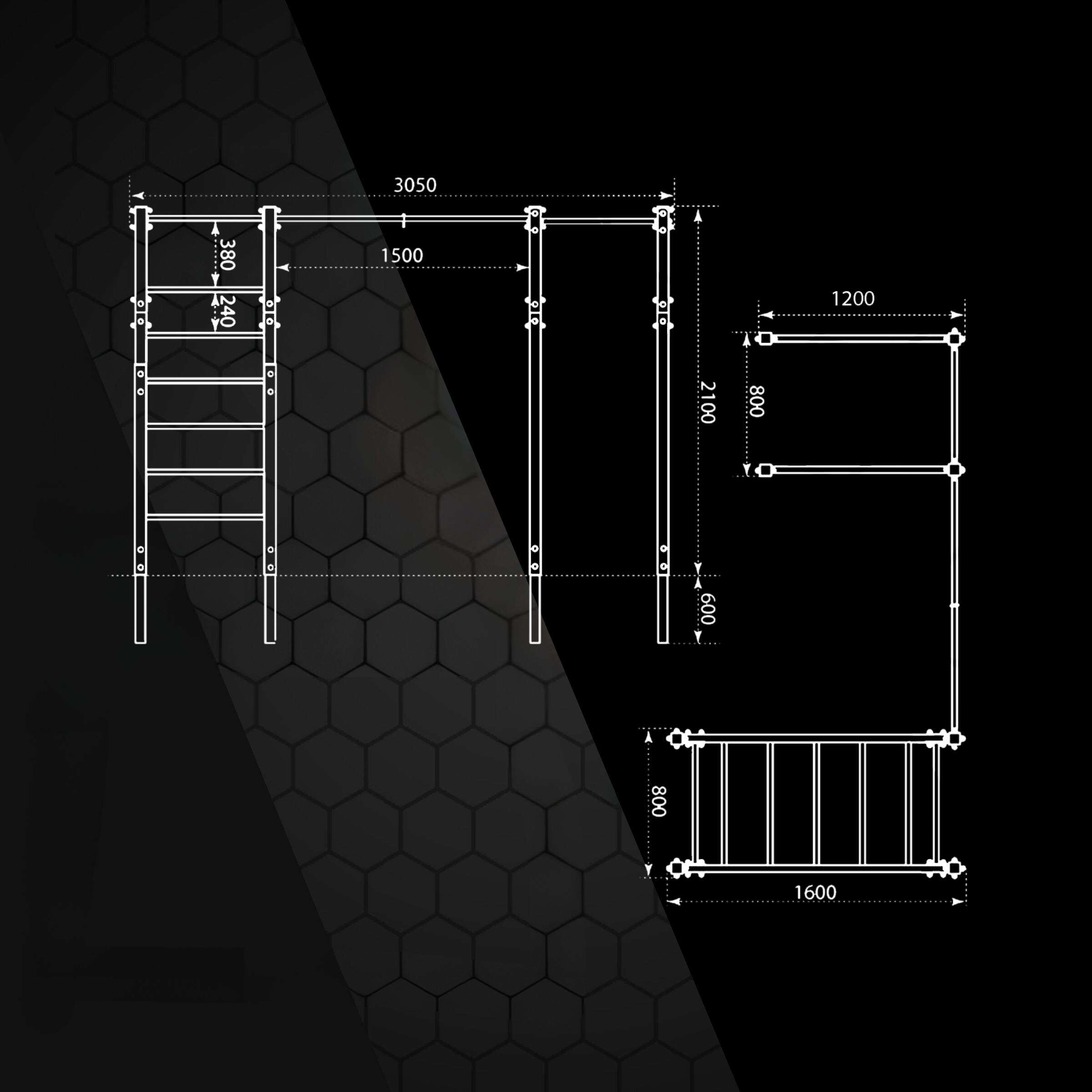 Calisthenics Station With Monkey Bars | K-Sport UK