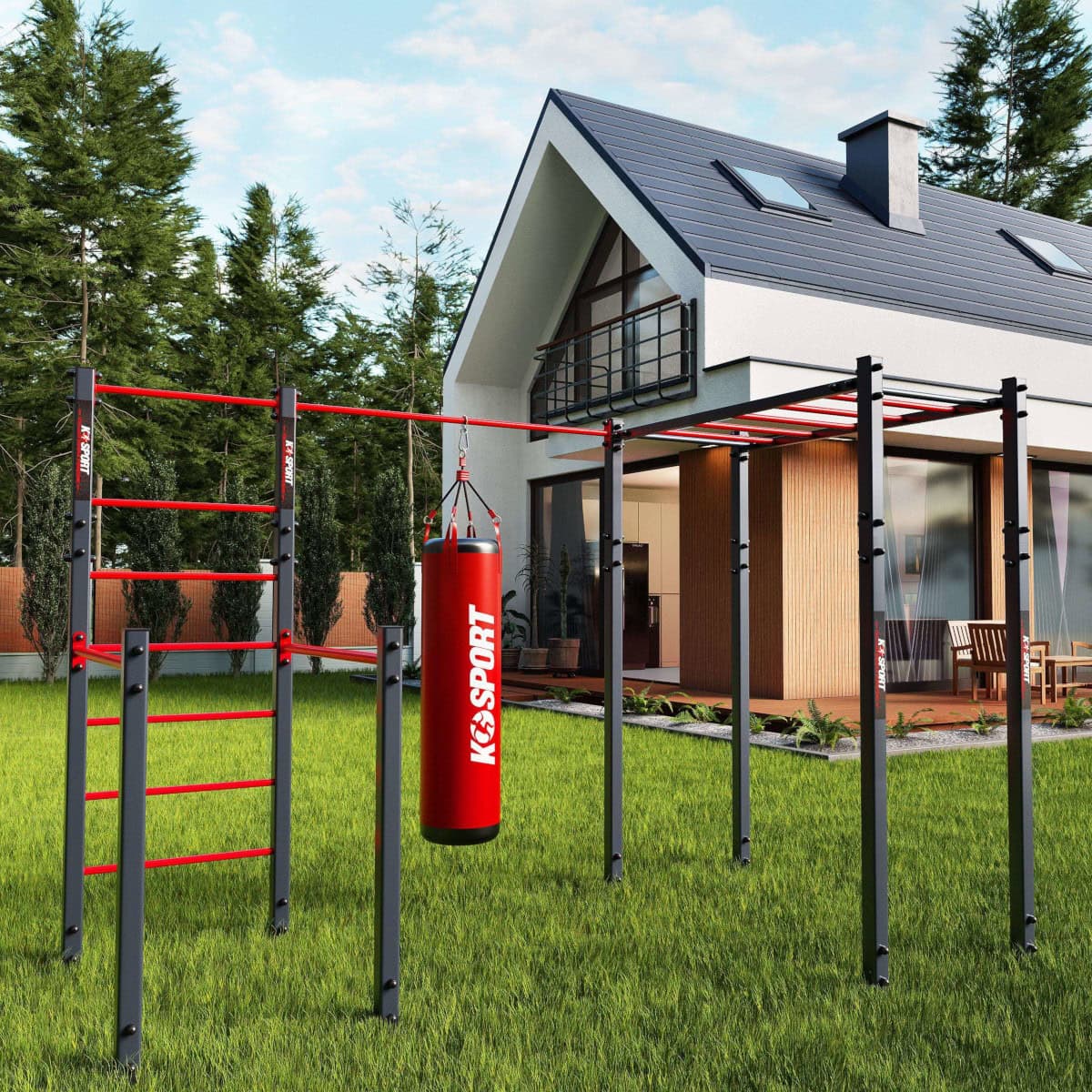 Calisthenics Station With Monkey Bars | K-Sport UK