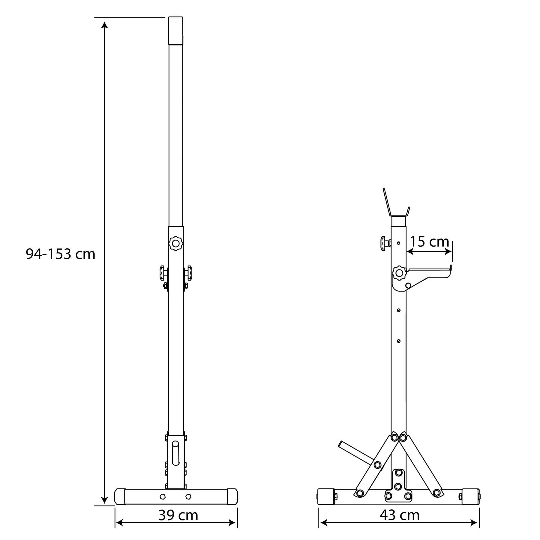 Heavy Duty Barbell Squat Rack | K-Sport UK