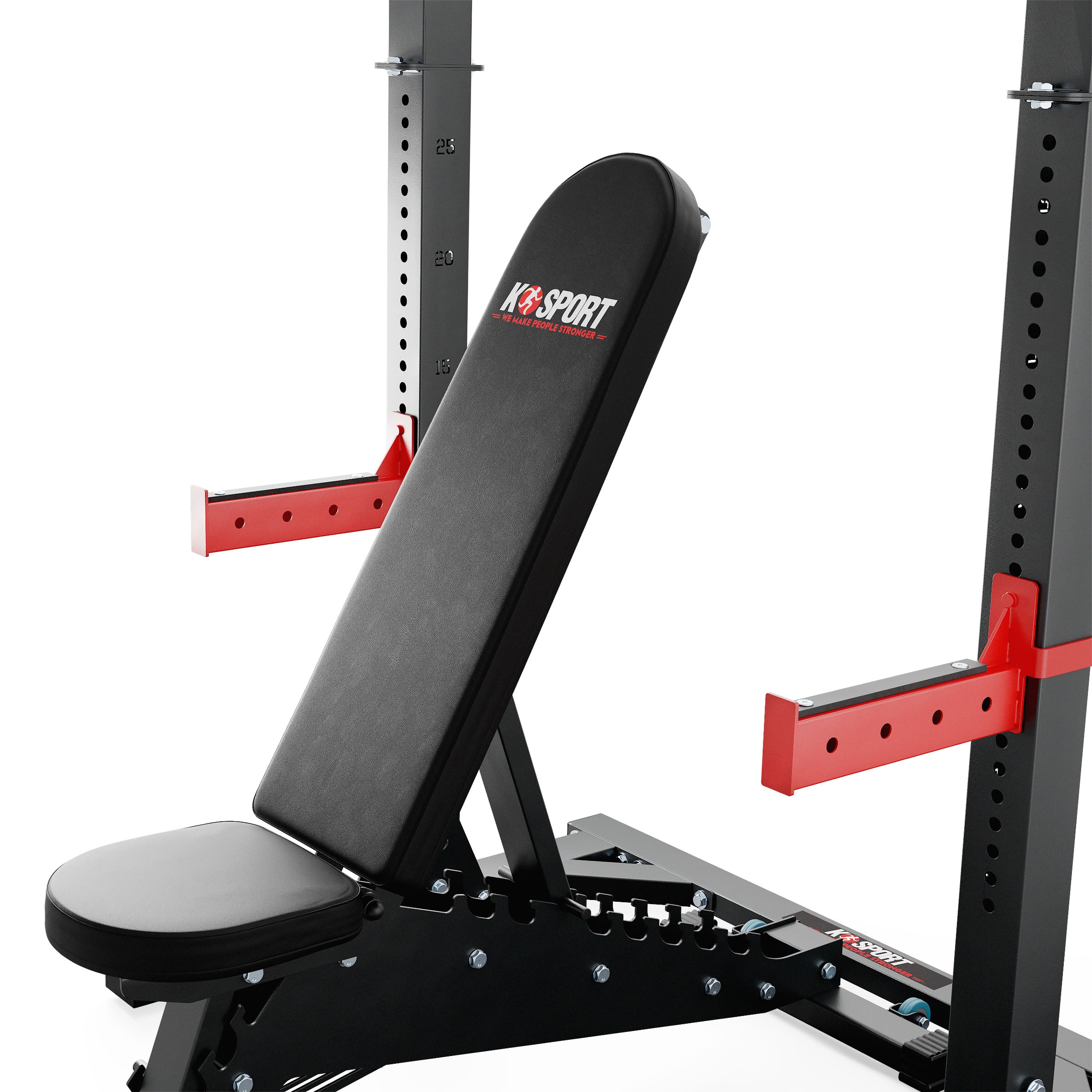 Squat rack set with adjustable weight bench | K-Sport