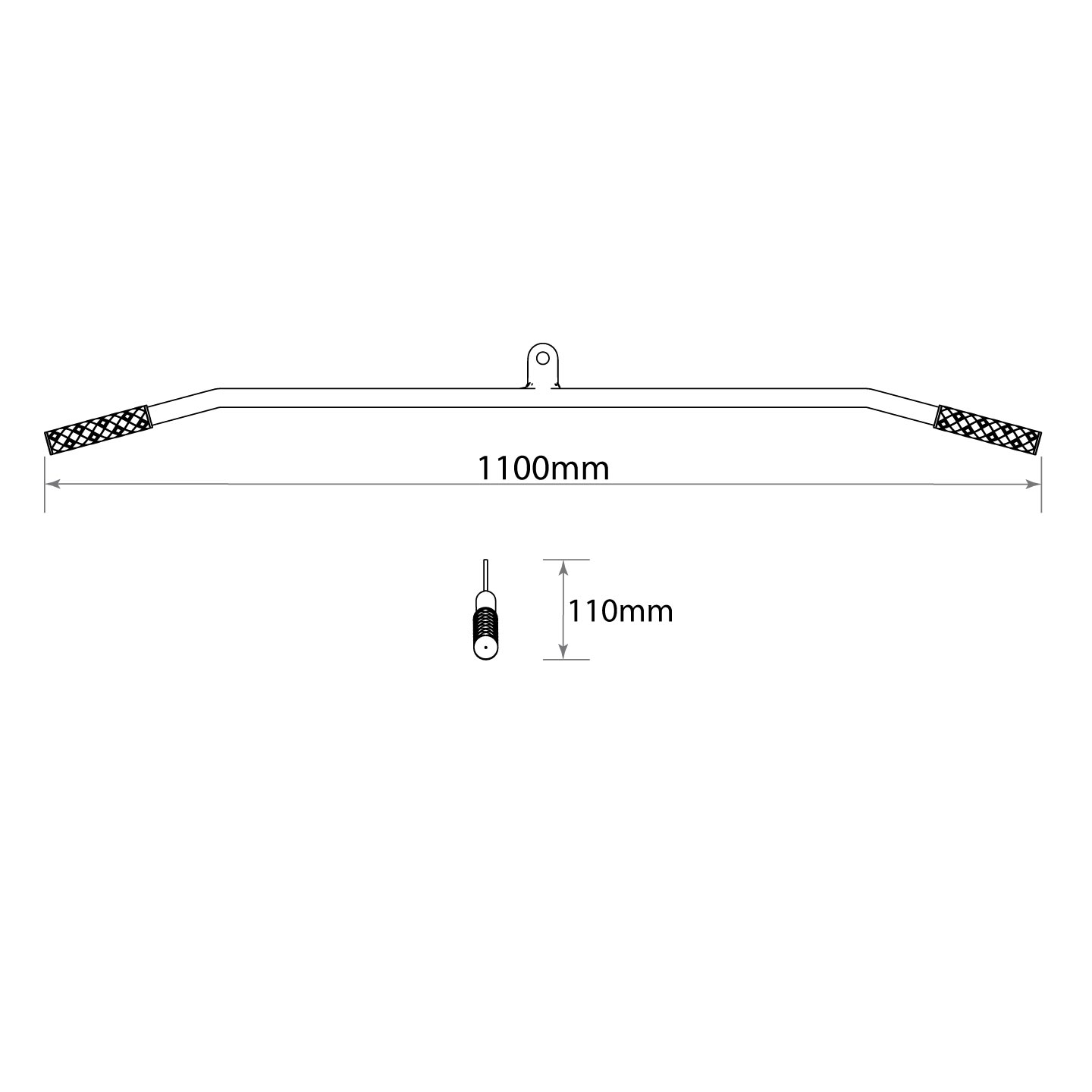 Lat Pull Down Bar Attachment | K-Sport UK