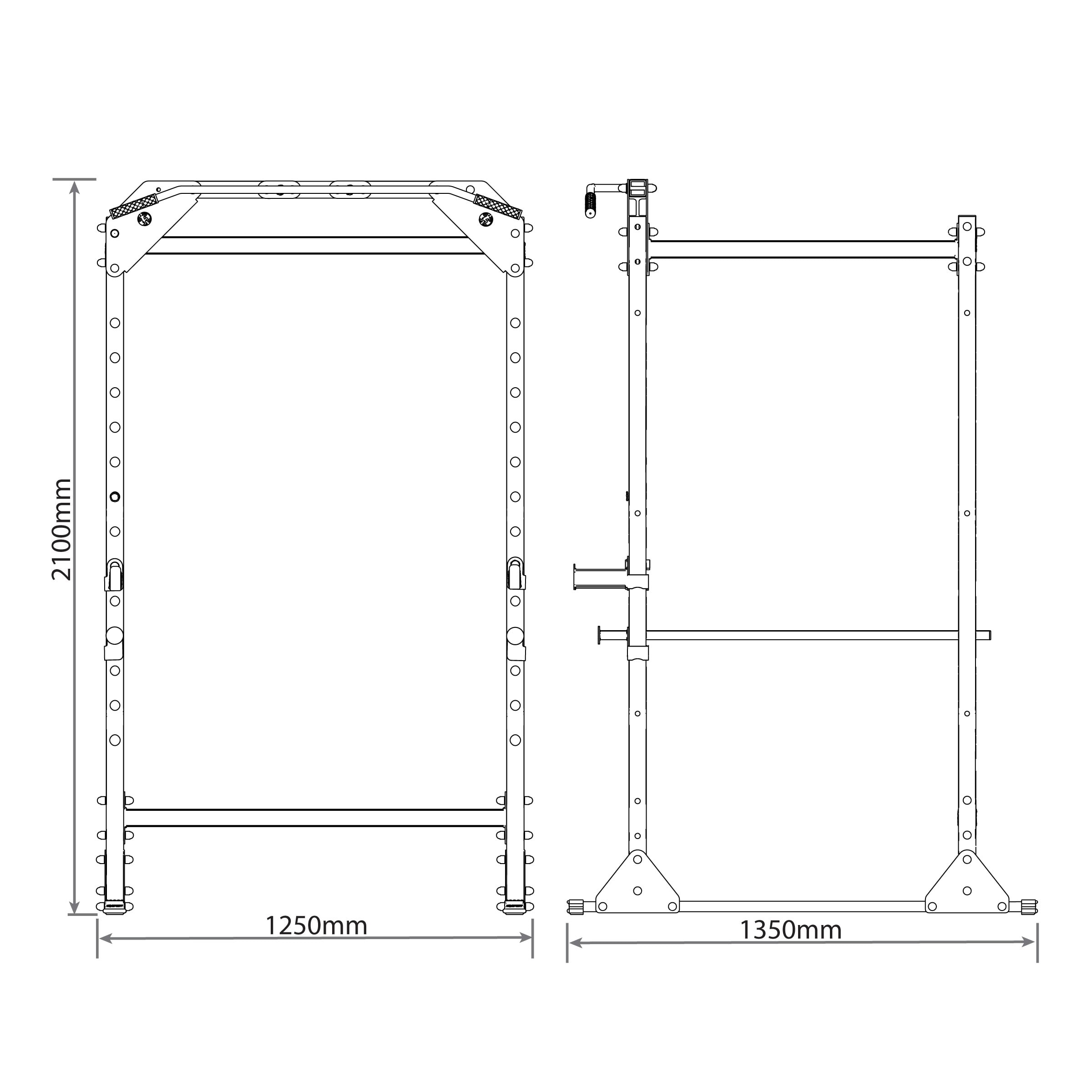 Powerrack - Multirack with Pull Up Bar | K-Sport UK