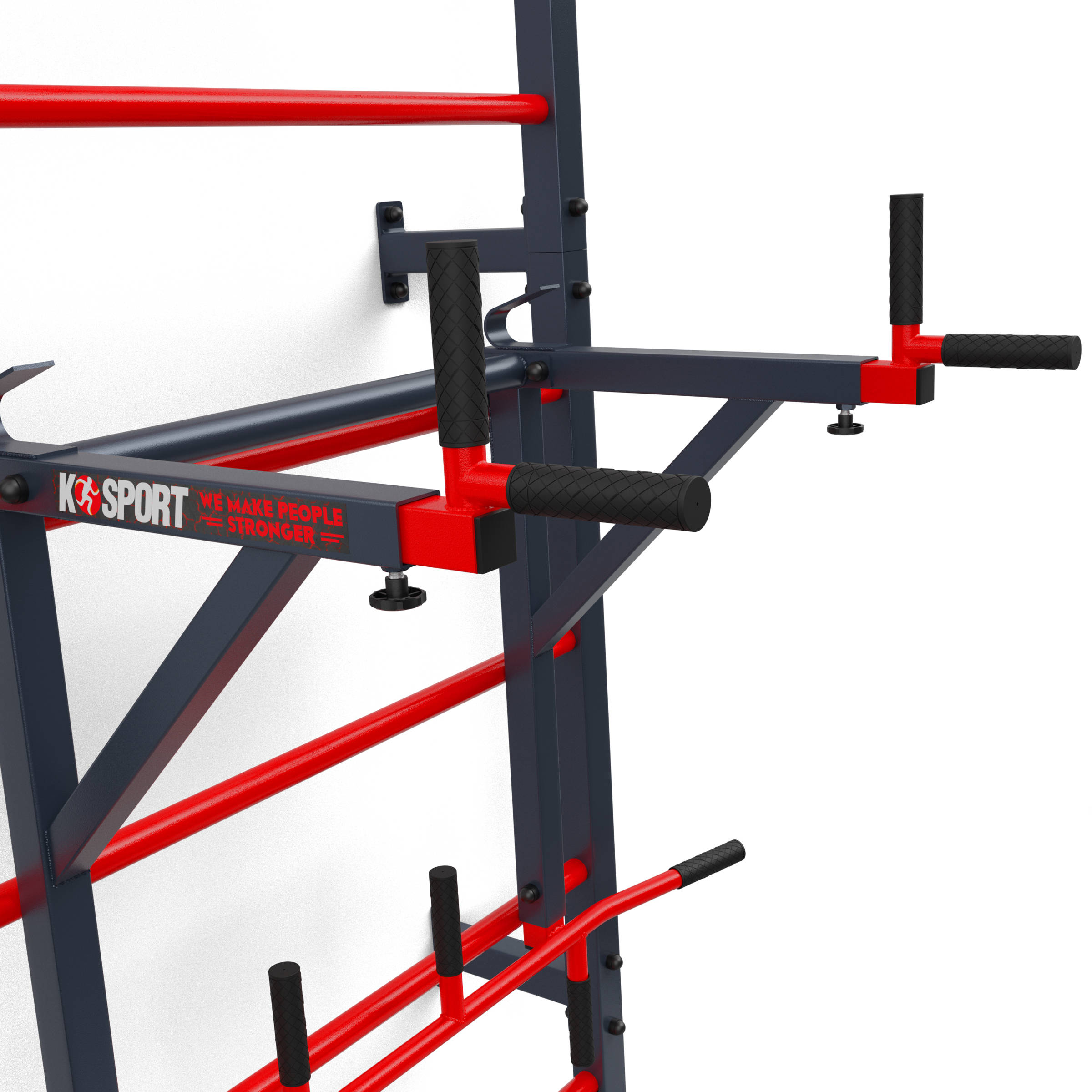 Swedish Ladder Wall Bars With Dip Bar & Pull Up | K-Sport UK