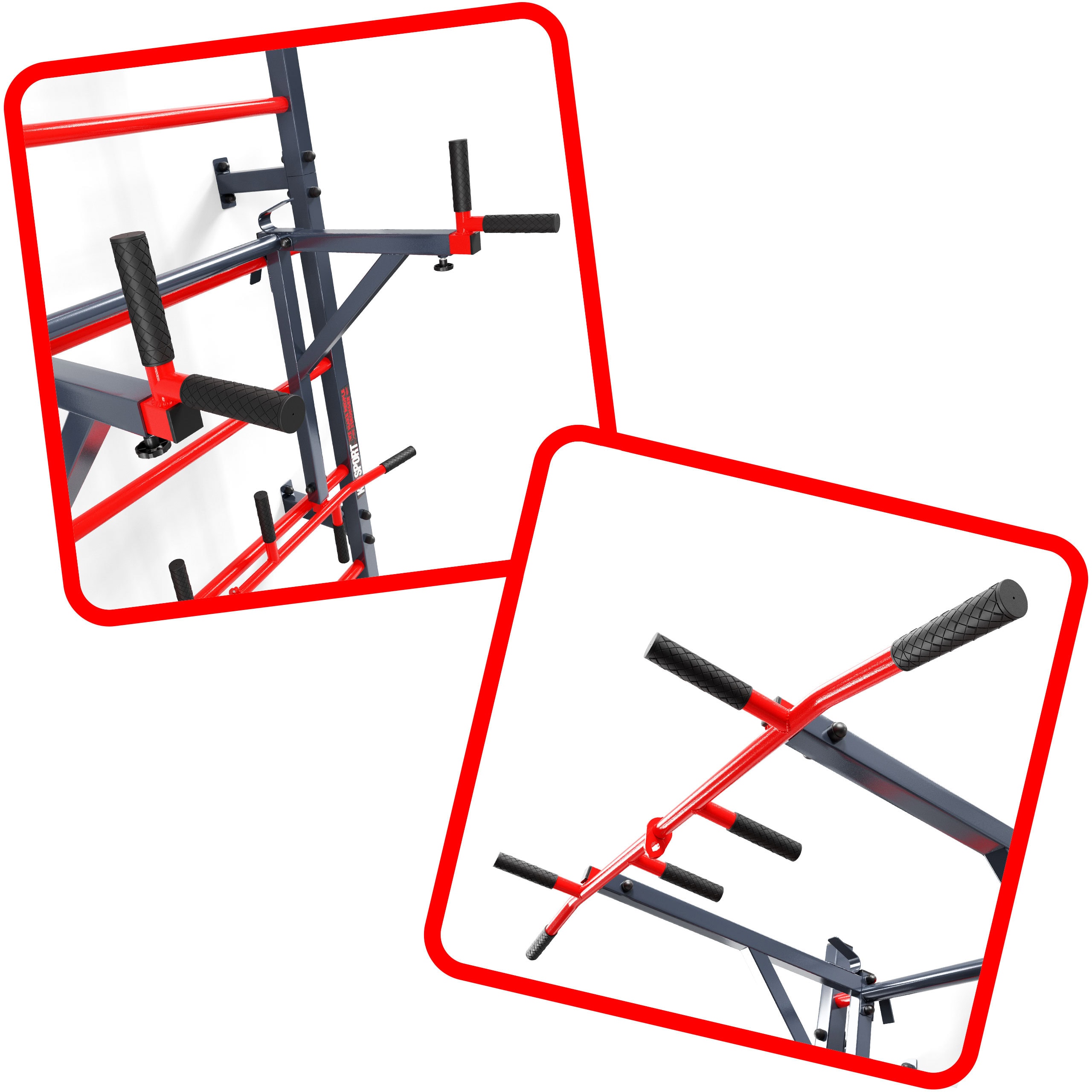 Swedish Ladder Wall Bars With Dip Bar & Pull Up | K-Sport UK